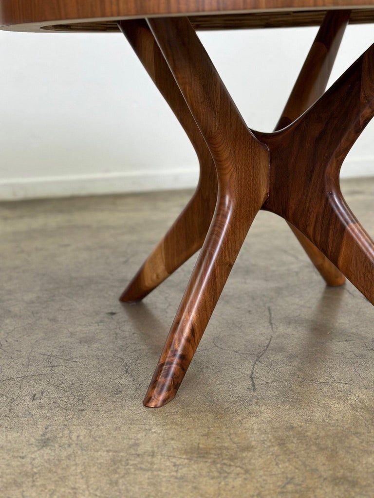 Round Jacks Side Table in Walnut- Sold Individually For Sale at 1stDibs