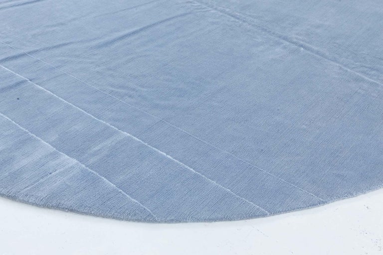 Round Lavender Hand Knotted Mohair Rug by Doris Leslie Blau For Sale at ...