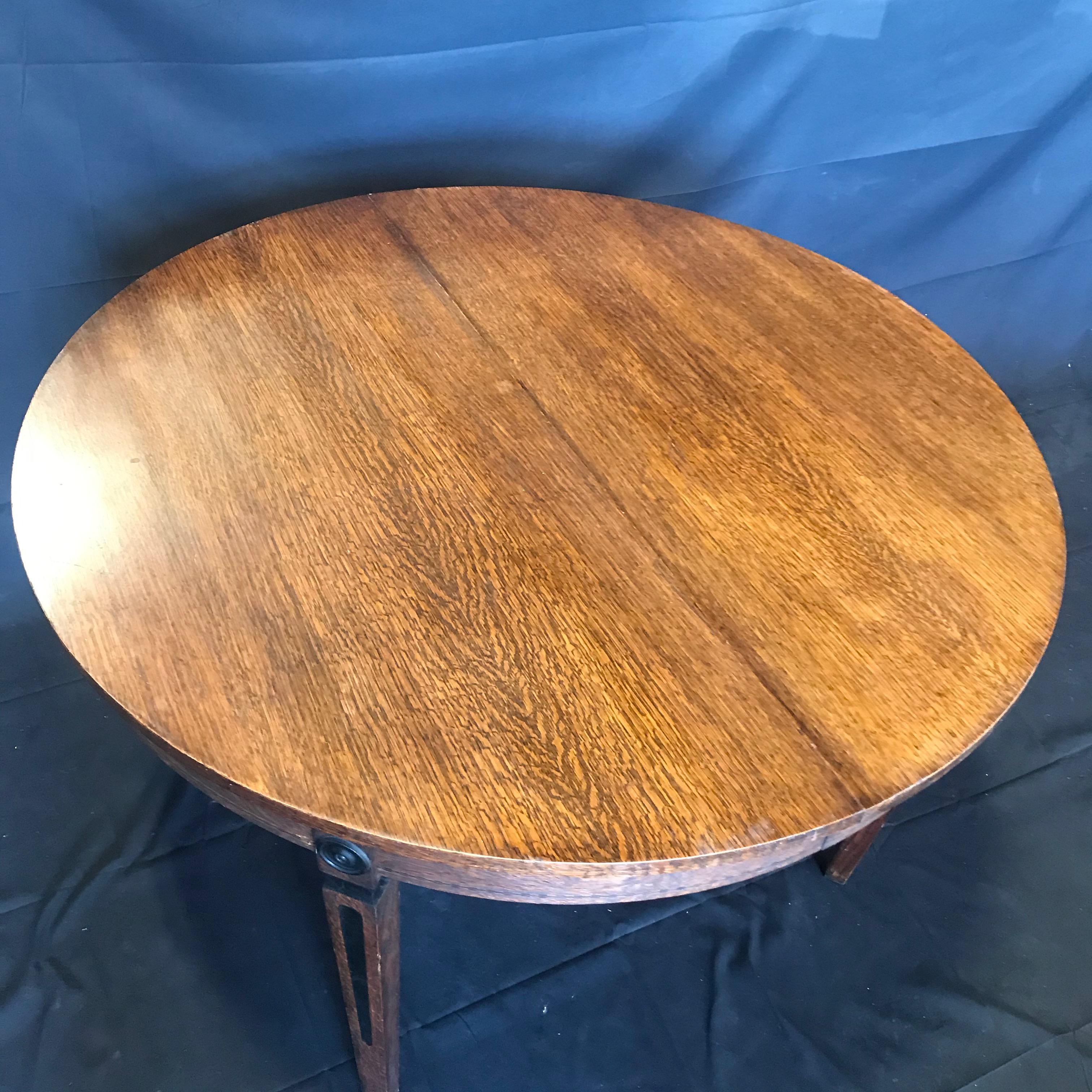 Round Louis XVI Style Oak Extendable Dining Table at 1stDibs | round ...