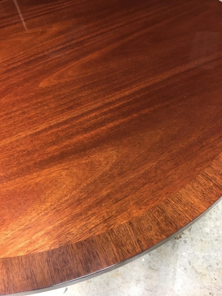 Round Mahogany Georgian Style Accent Foyer Table by Leighton Hall at ...