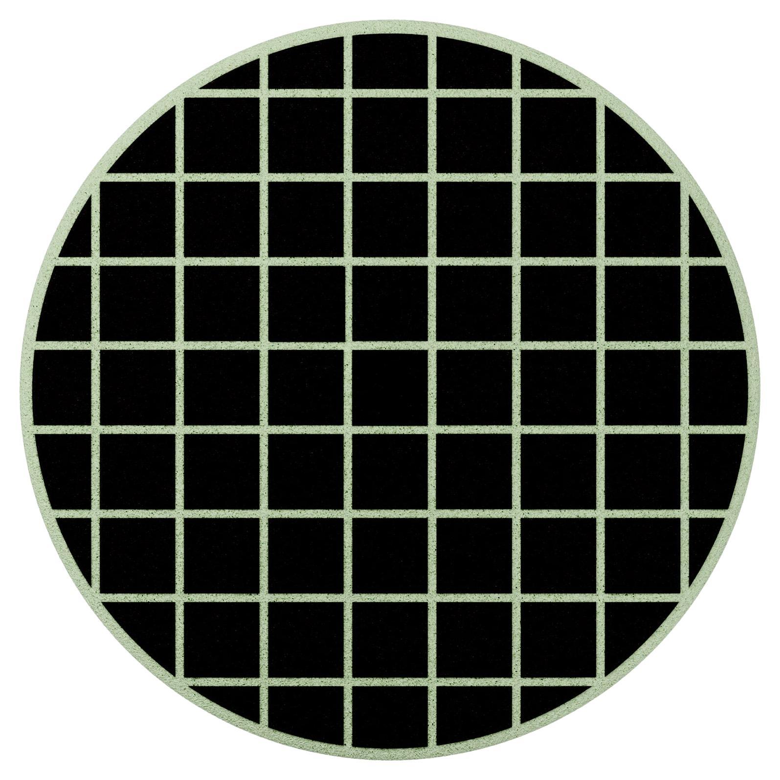 Kathy Oval Grid Pattern Rug by Pieces, Modern Hand Tufted Nude Carpet ...