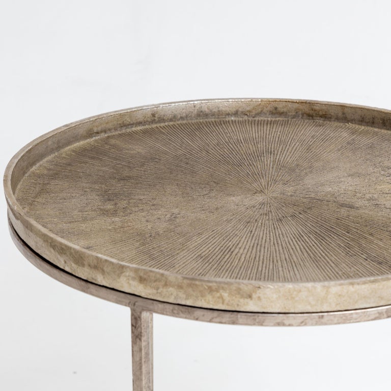 Round Metal Side Table, 20th Century For Sale at 1stDibs