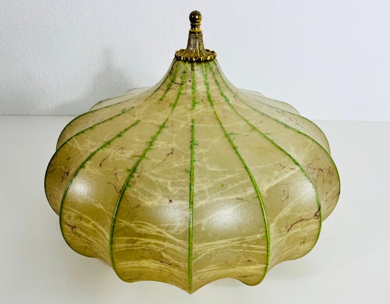 Round Mid-Century Modern Cocoon Flush Mount, 1960s, Italy For Sale at ...