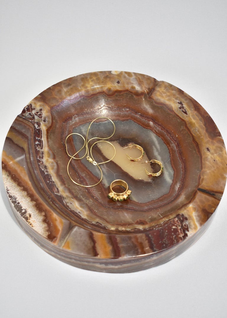 Round Onyx Catchall For Sale at 1stDibs