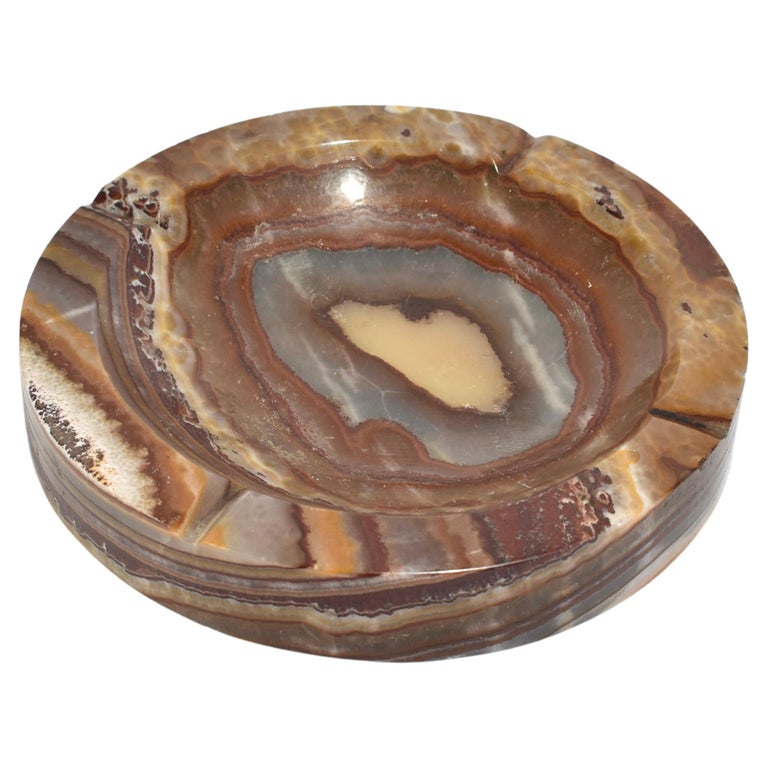 Round Onyx Catchall For Sale at 1stDibs