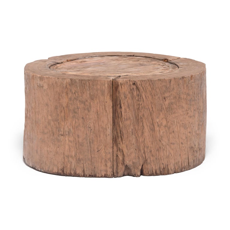 Round Organic Stump Table, circa 1850 at 1stDibs