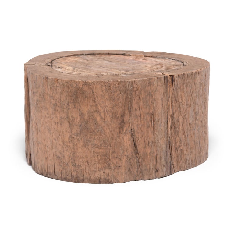 Round Organic Stump Table, circa 1850 at 1stDibs