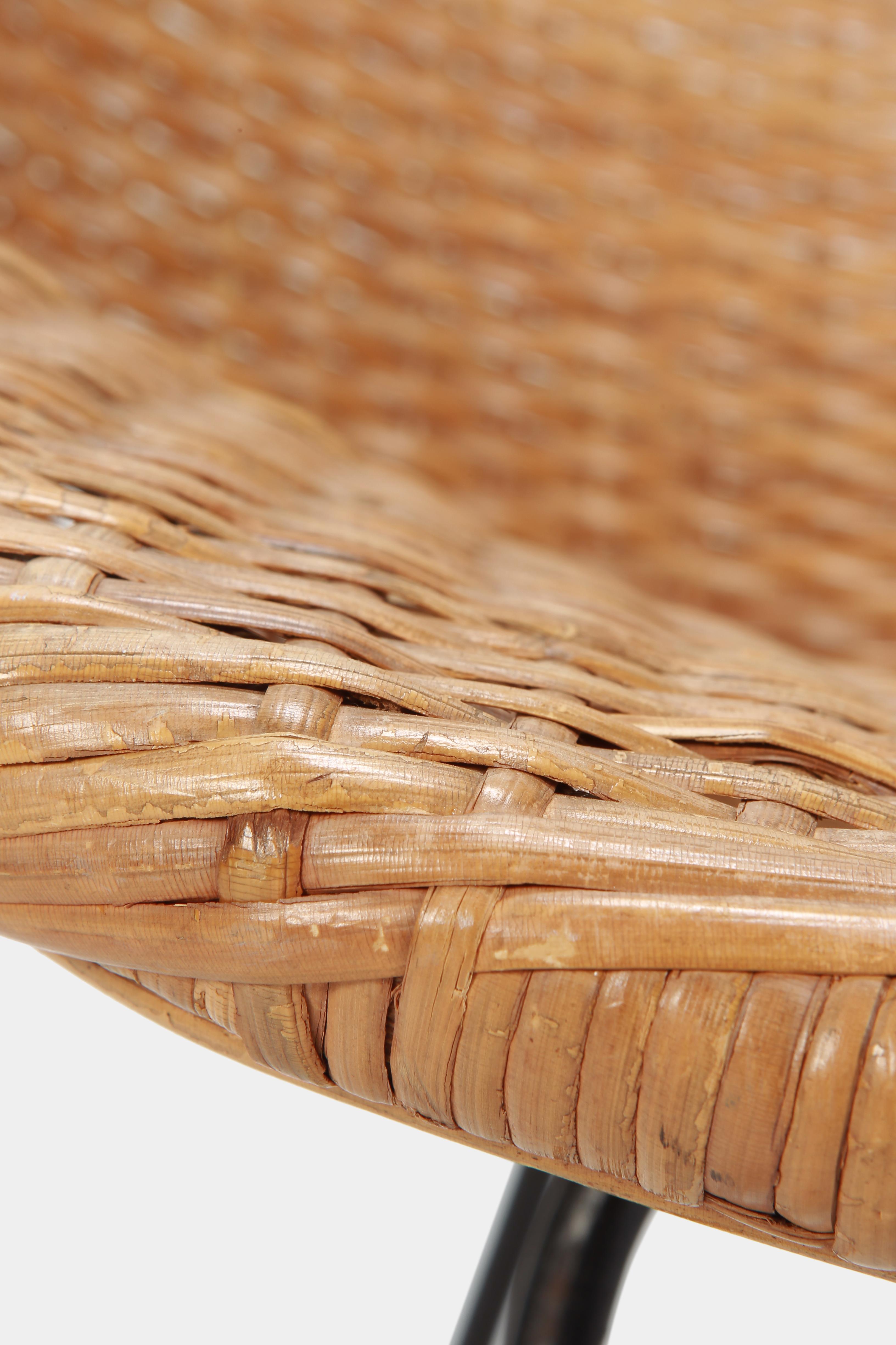 Round Rattan Circle Chair, 1950s at 1stDibs | round circle chair ...