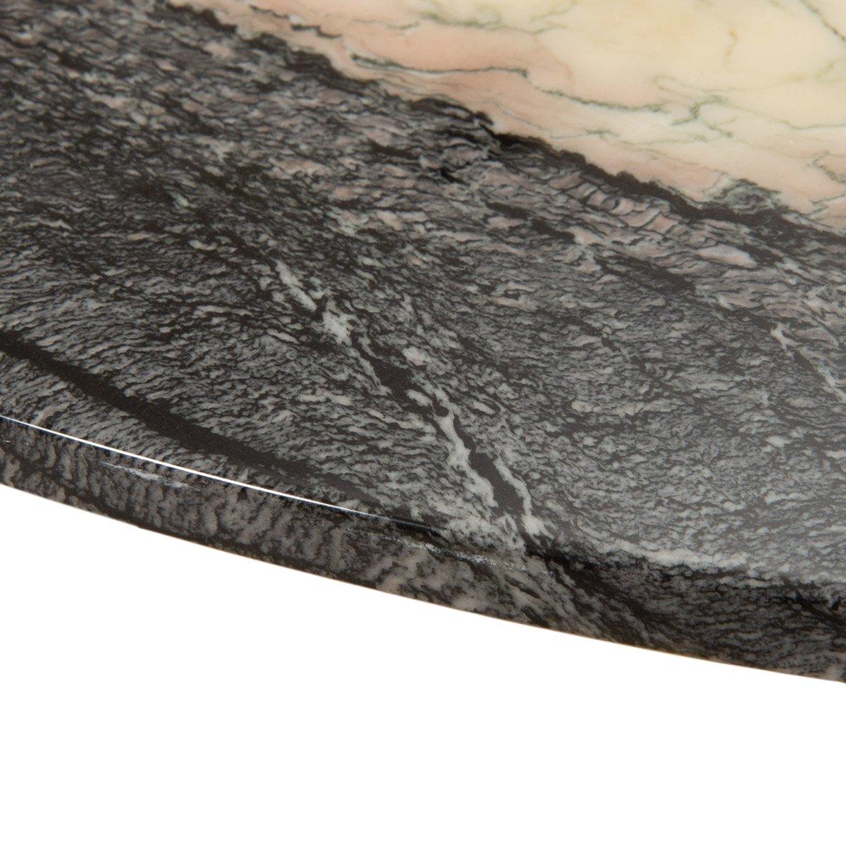 Round Ravine Marble-Top Coffee Table with Fluted Base For Sale at ...