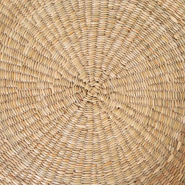 Round Reed Wrapped Ghost Drapery Coffee Table from the FS Flores ...