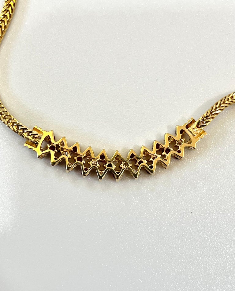 Round Ruby and Diamond Integral 14k Gold Cluster Necklace For Sale at ...