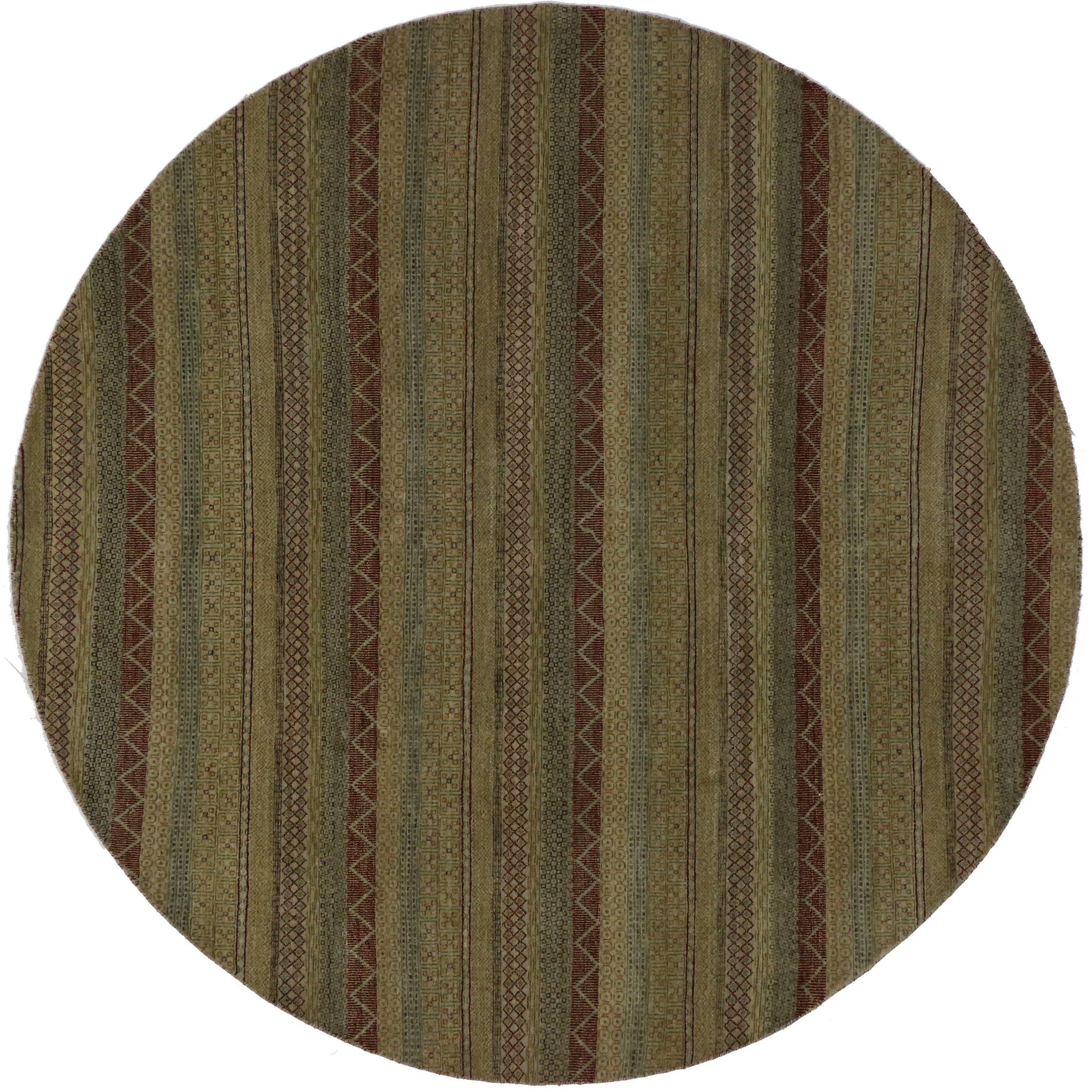 Round Red Traditional Rug For Sale at 1stDibs