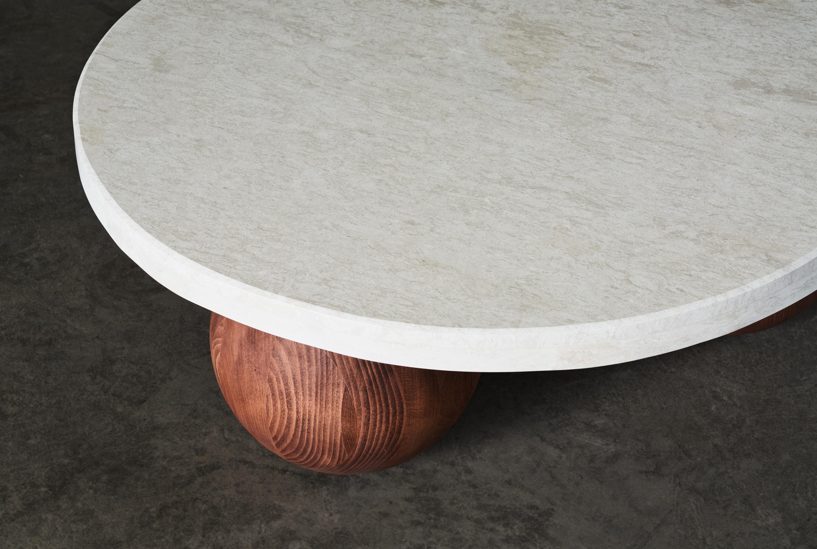 Round "Sphere" Granite Stone Coffee Table, Small For Sale at 1stDibs ...