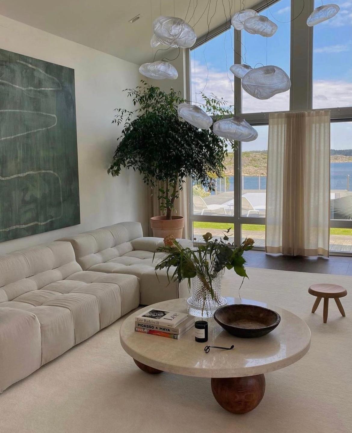 Round "Sphere" Granite Stone Coffee Table, Small For Sale at 1stDibs ...