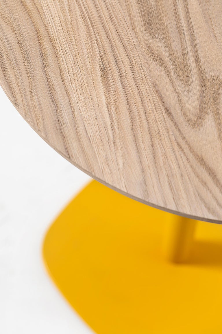 Round Table 532-1, Solid Oak, Metal, Yellow, Colors, Restaurant, Bar ...