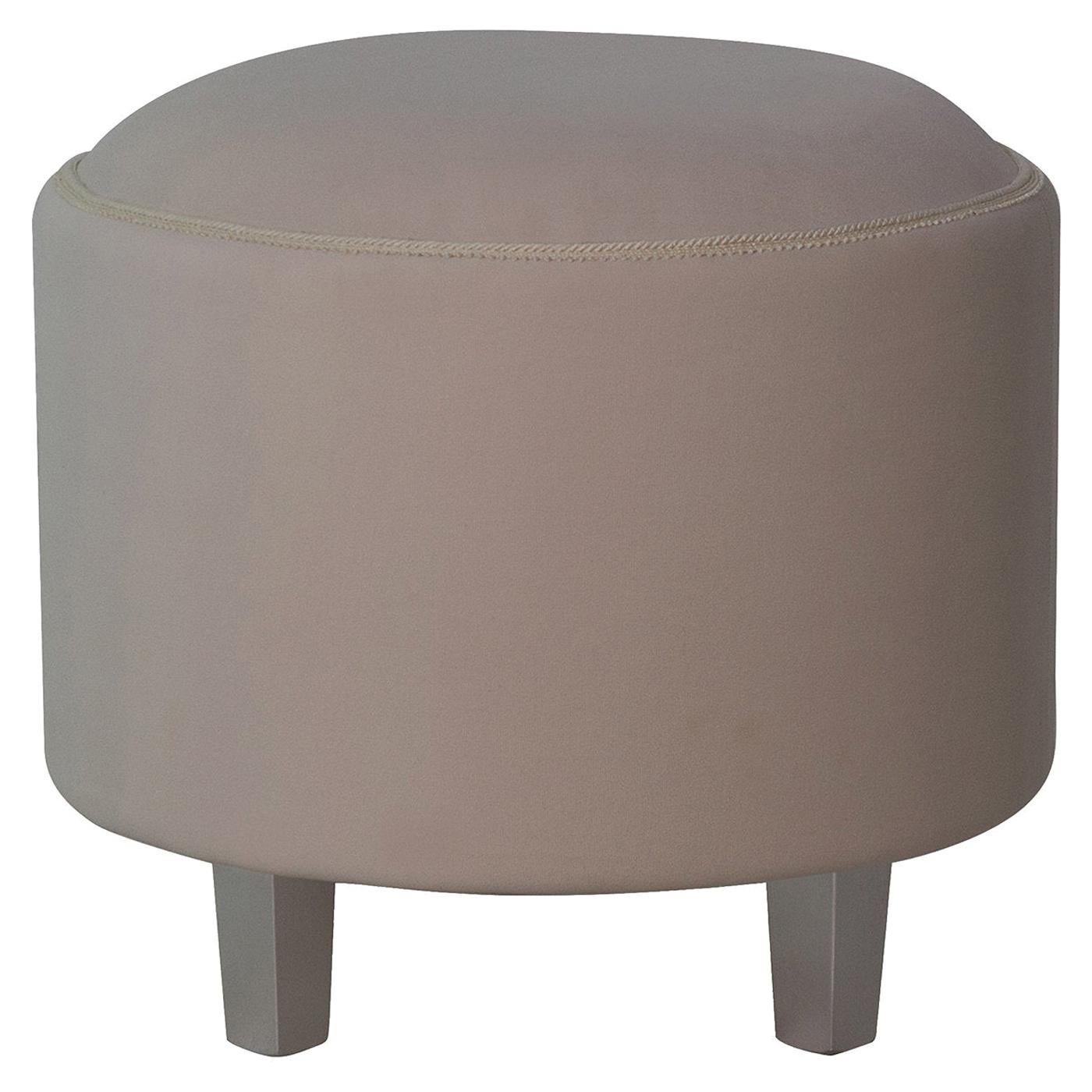 Round Pouf Design by Anna Gili Milan Made in Italy For Sale at 1stDibs