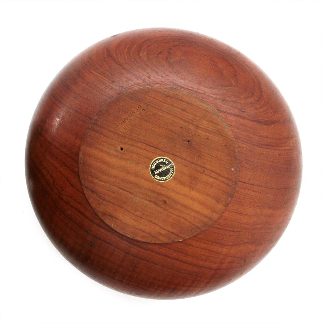 Round Teak Bowl by S&K Holboll, 1960s at 1stDibs | holboll denmark