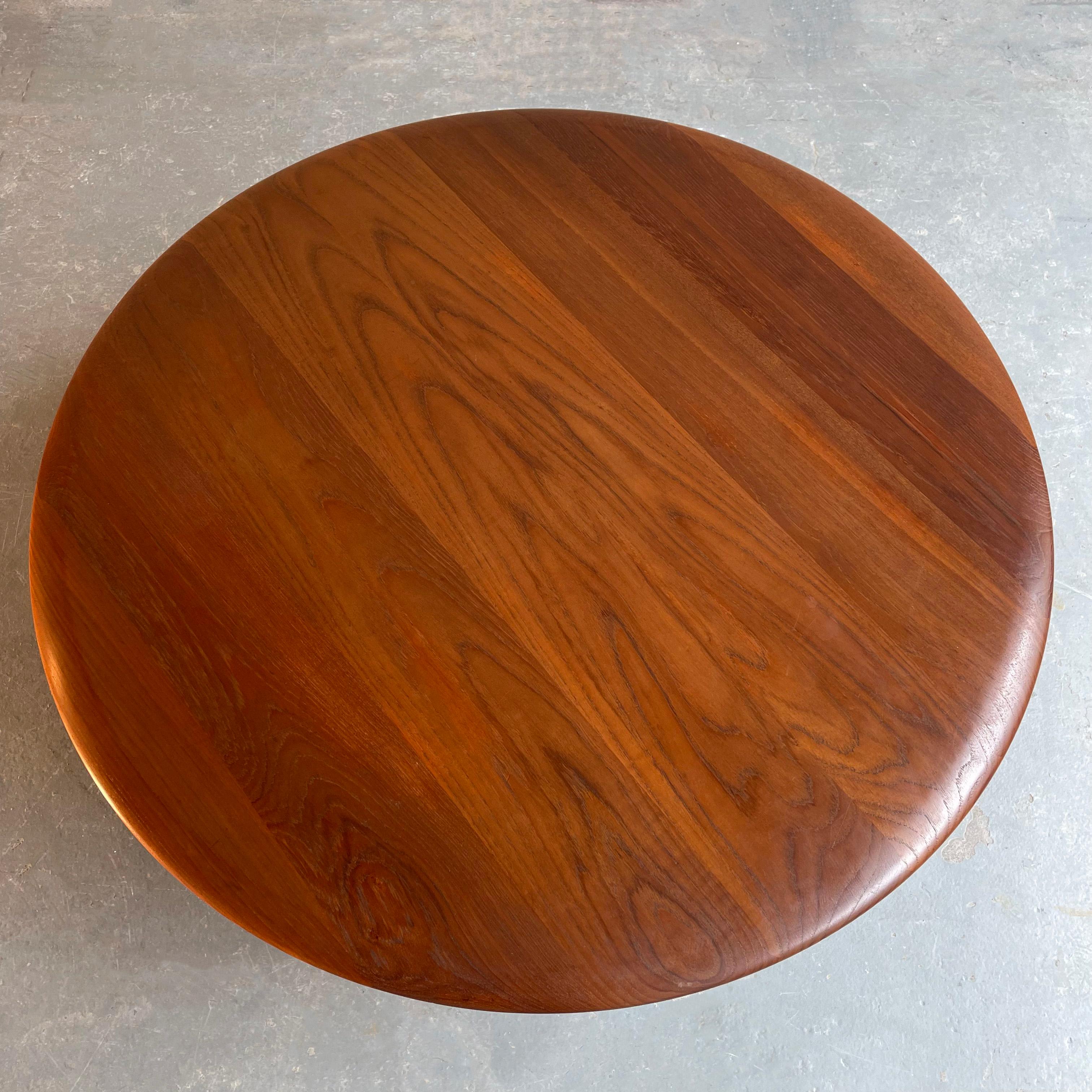 Round Teak Coffee Table by Peter Hvidt and Orla Molgaard Nielsen at ...