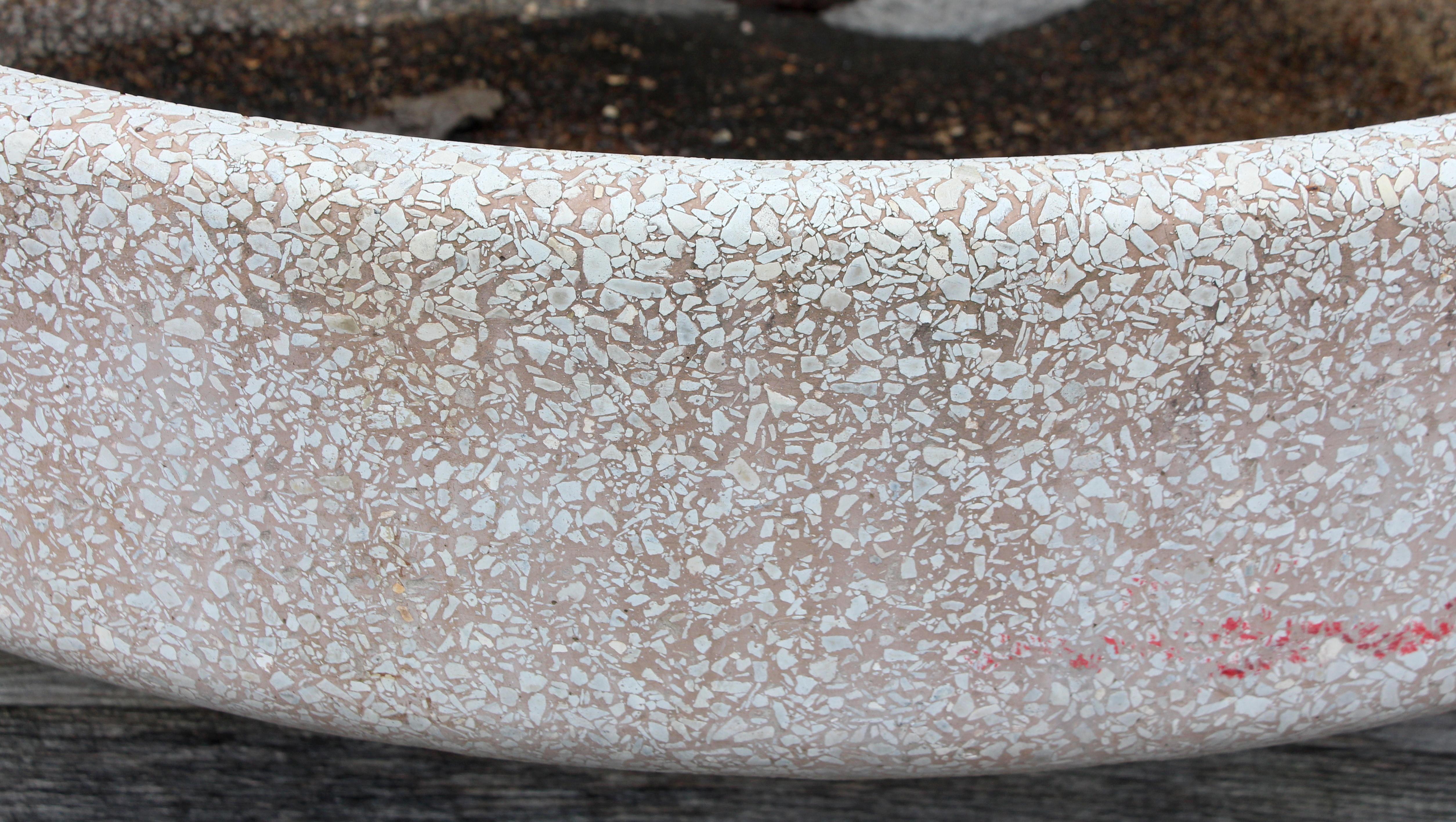 Round Terrazzo Gang Wash Basin Sink Fountain Industrial Northeast ...