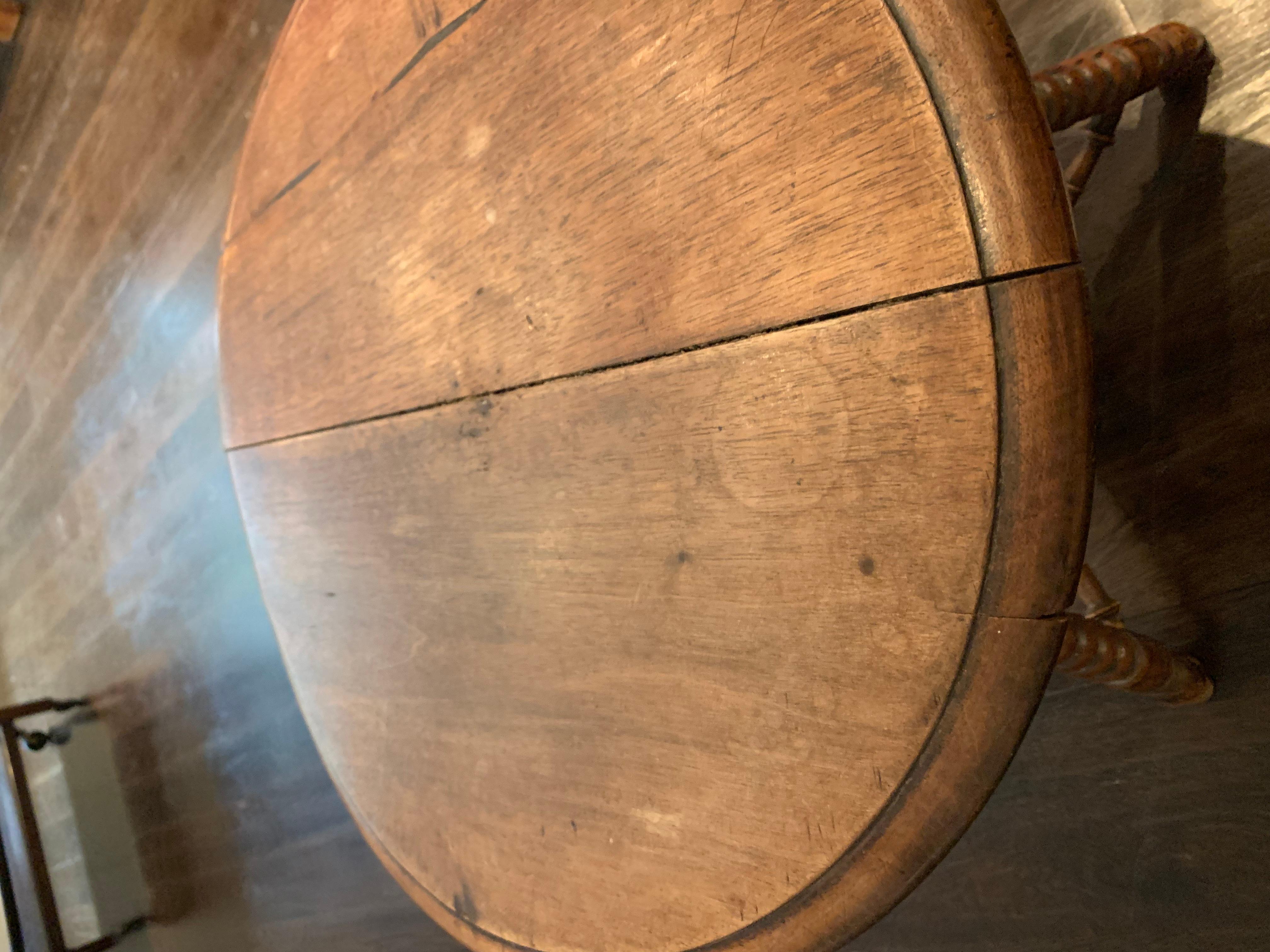 Round Turned Leg Table With Knotted Legs at 1stDibs