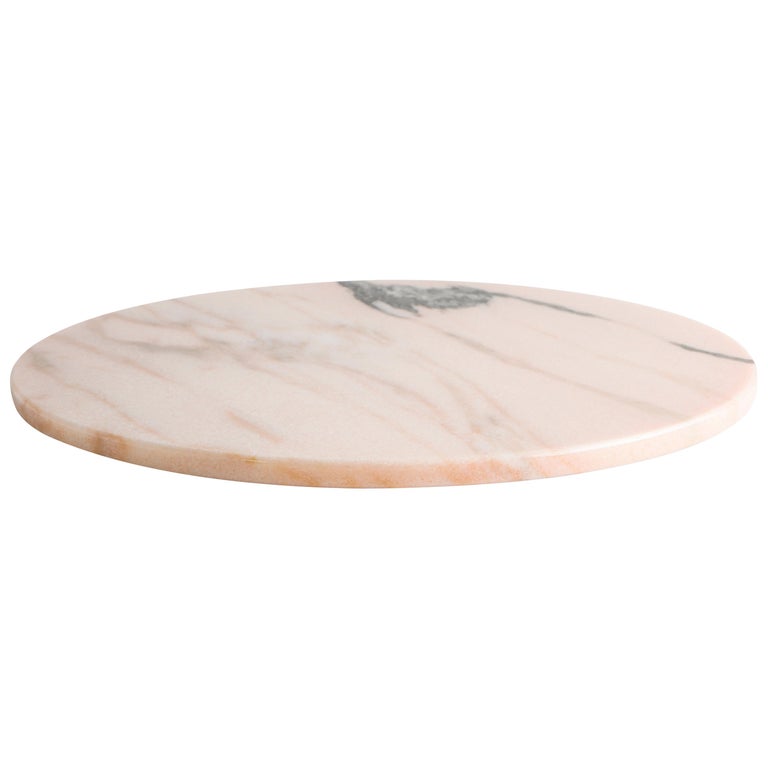 Round White Carrara Marble Cheese Plate at 1stDibs | carrara round ...