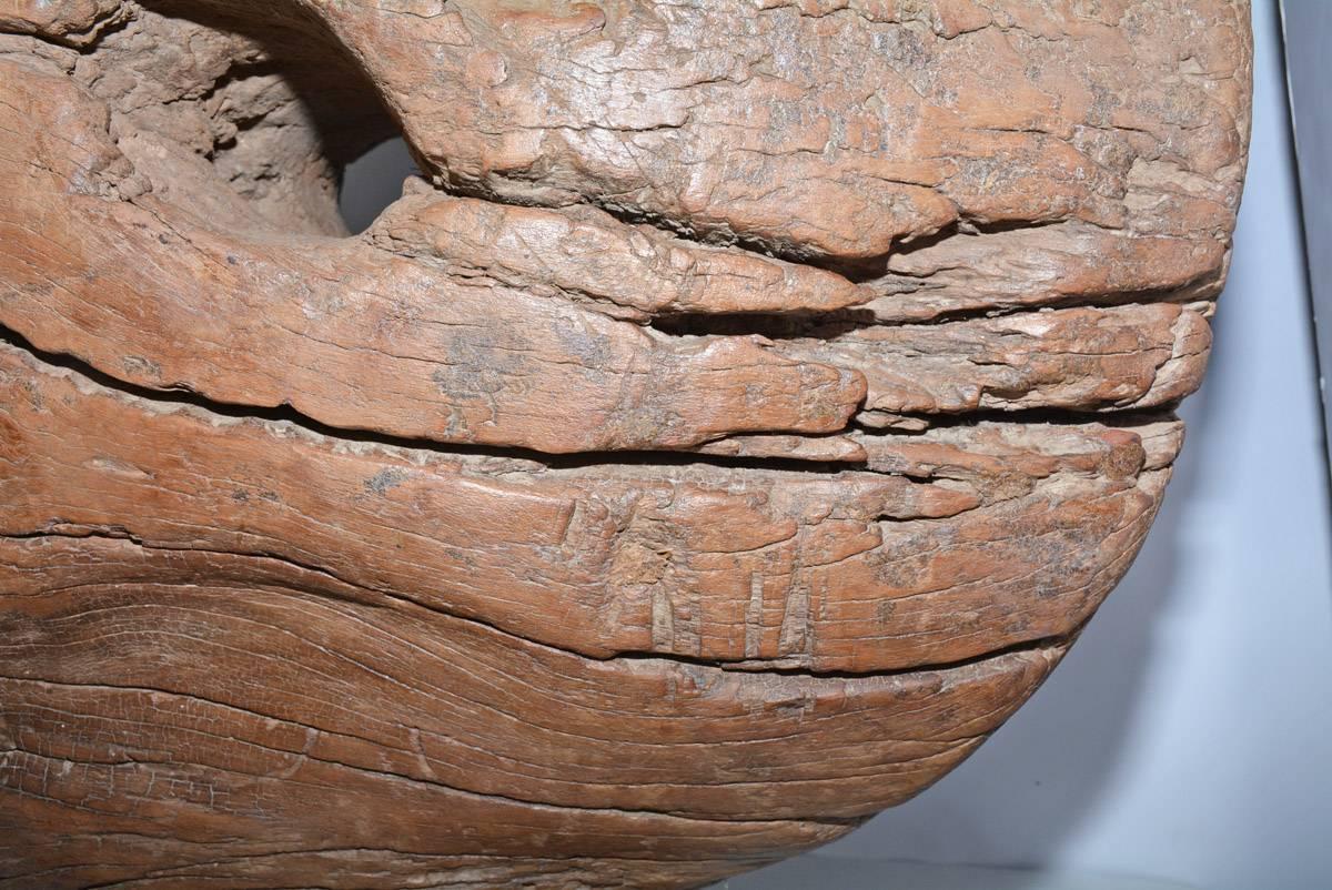 Round Wood Bi Disc Style Sculpture at 1stDibs | round sculpture, round ...