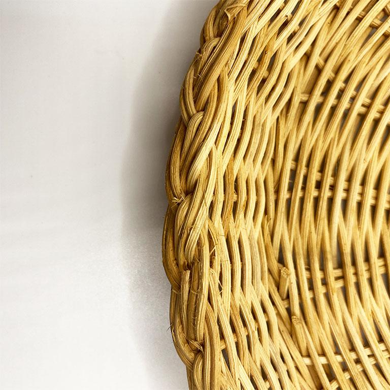 Round Woven Natural Wicker Chargers, 26 Available at 1stDibs | natural ...