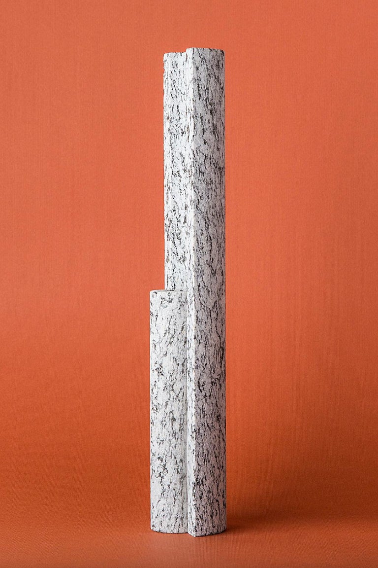 21 Century Contemporary Serizzo Stone Vase Handmade in Italy by Ilaria ...