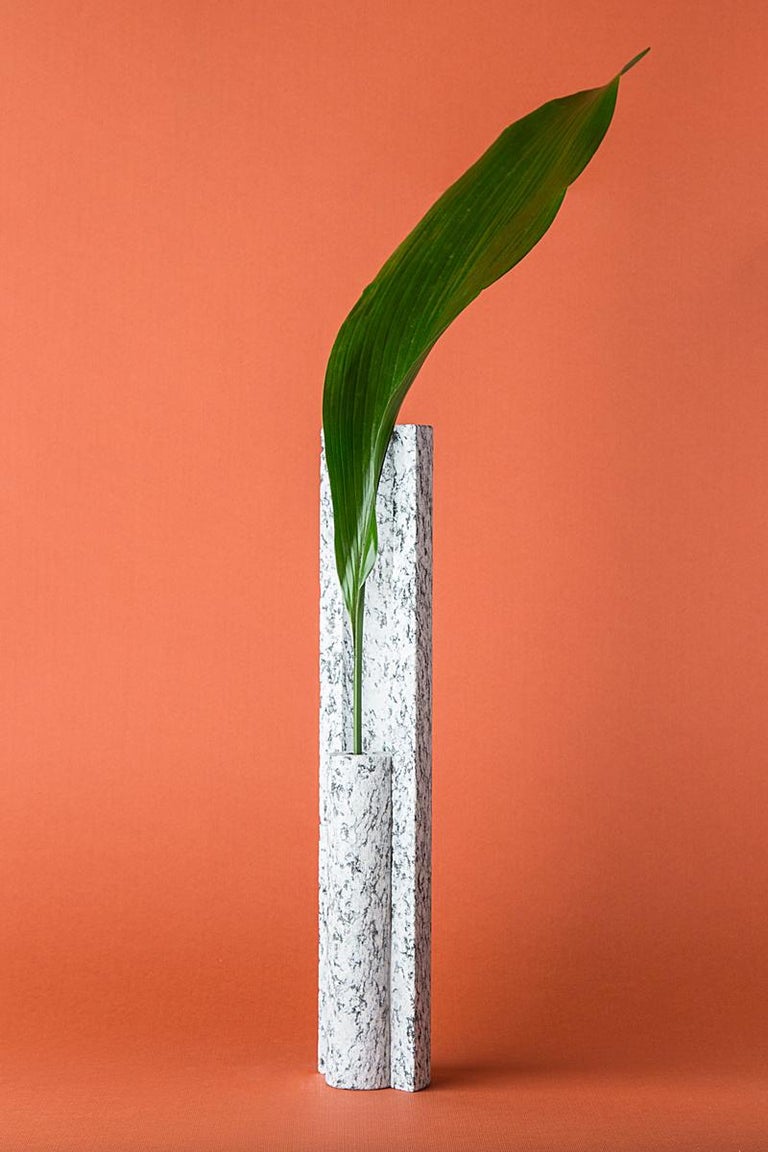 21 Century Contemporary Serizzo Stone Vase Handmade in Italy by Ilaria ...
