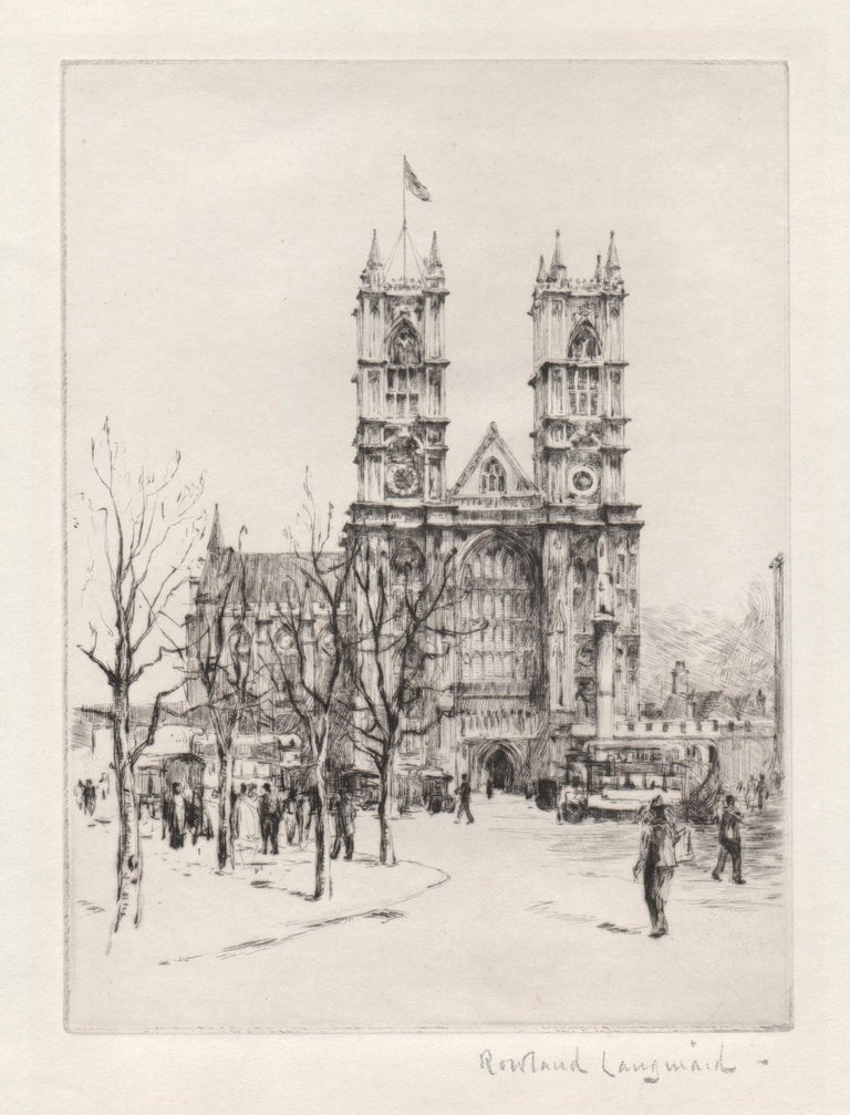 Rowland Langmaid - Westminster Abbey, London. Rowland Langmaid signed ...