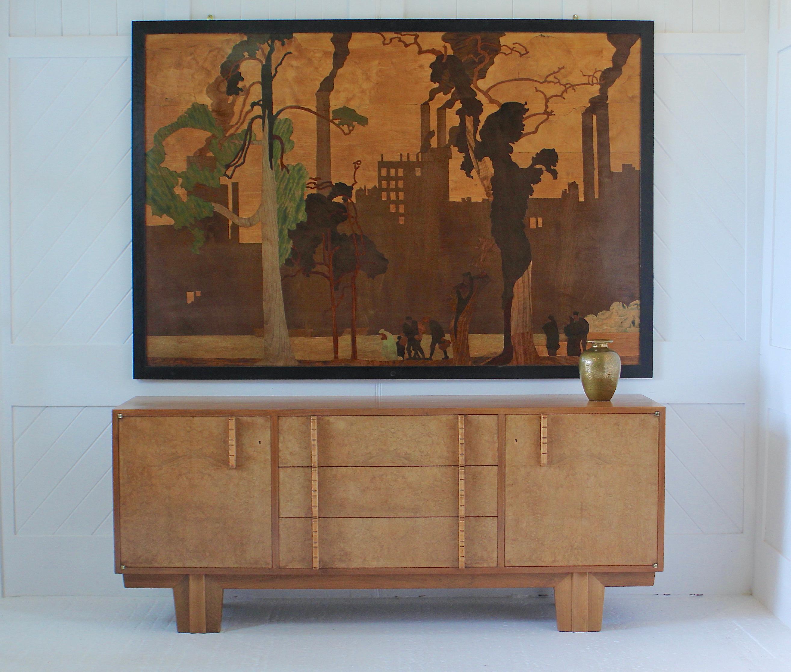 Rowley Gallery Intarsia Wood Panel Designed by Sir Frank Brangwyn at ...