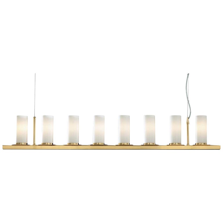 Roxanne Gold Linear Pendant Lamp For Sale at 1stDibs