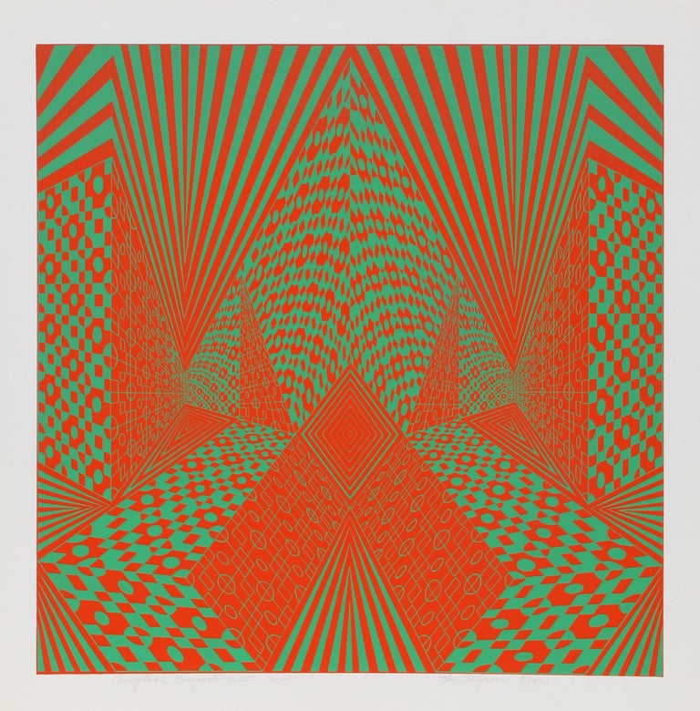 Roy Ahlgren - "Conceptual Perspective III", 1964, Serigraph by Roy ...