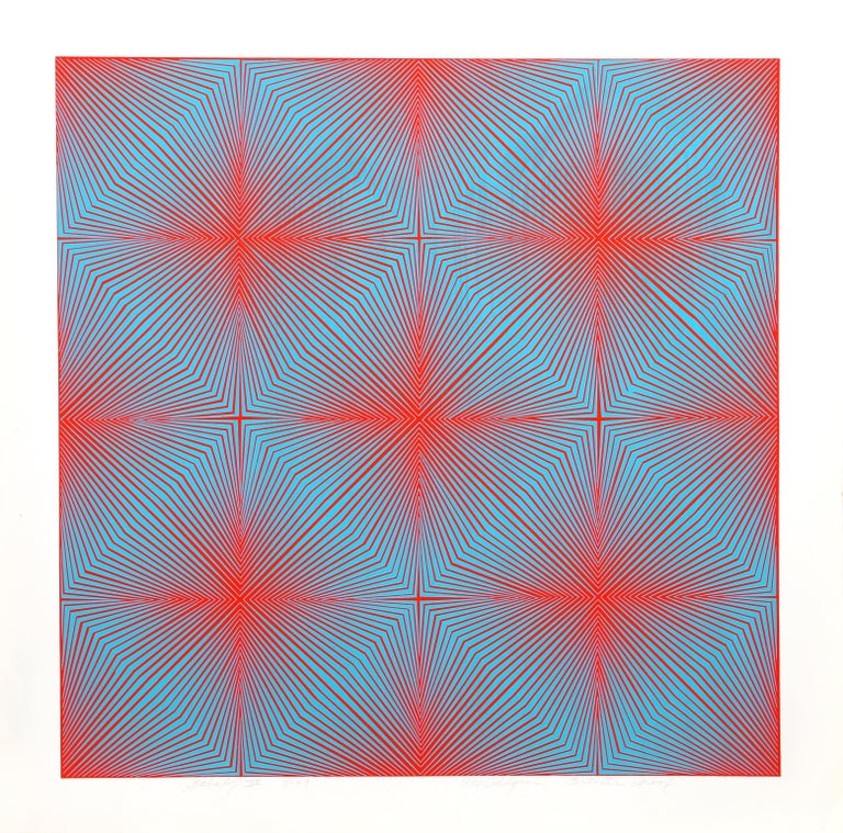 Roy Ahlgren - Galaxy VI, OP Art Silkscreen by Roy Ahlgren For Sale at ...