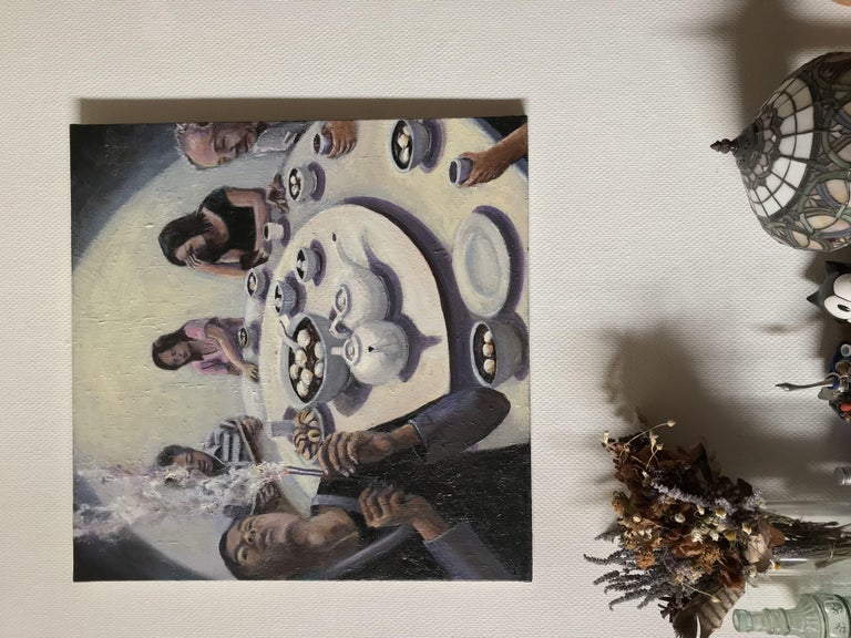 Roy Forget - En deuil (Mourning), Painting, Oil on Canvas For Sale at ...