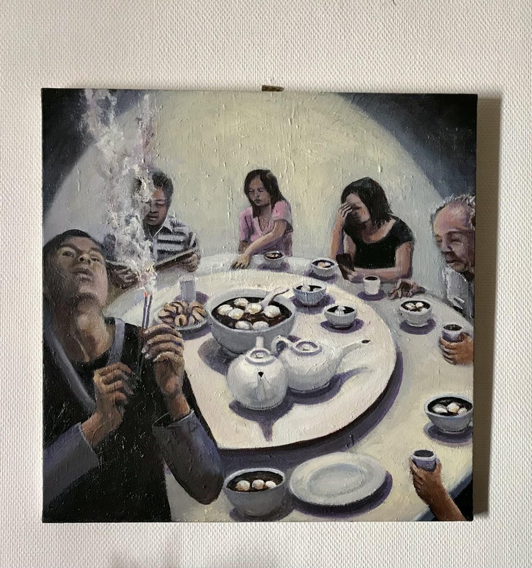 Roy Forget - En deuil (Mourning), Painting, Oil on Canvas For Sale at ...