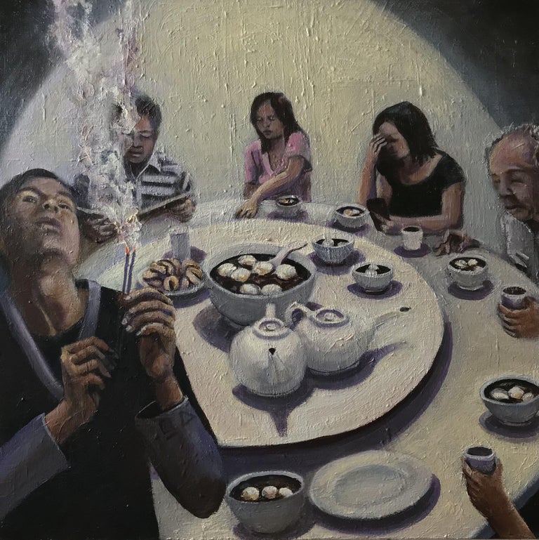 Roy Forget - En deuil (Mourning), Painting, Oil on Canvas For Sale at ...