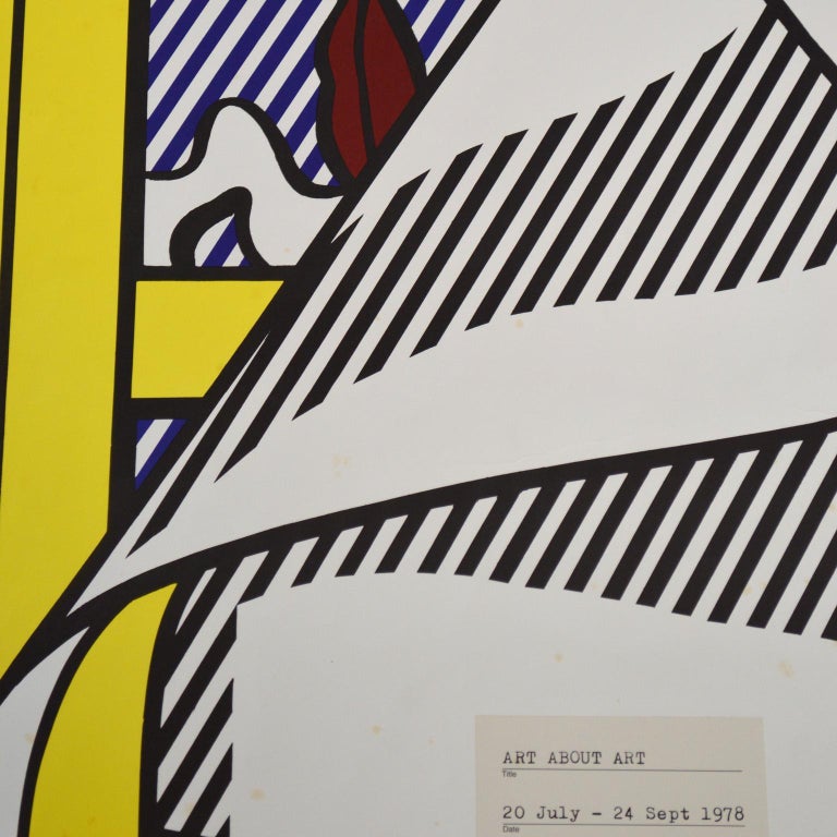 Roy Lichtenstein Exhibition Poster, "Art About Art" at 1stDibs