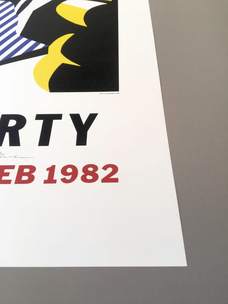 Roy Lichtenstein 'I Love Liberty' Original Hand Signed 1982 Poster ...