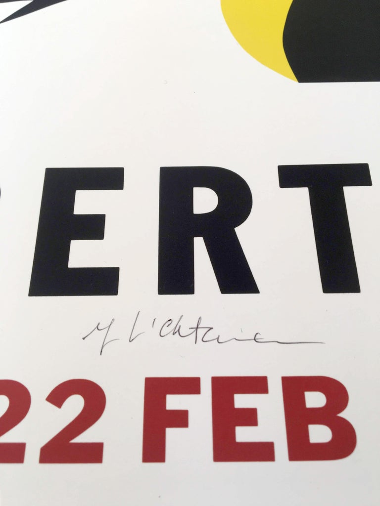 Roy Lichtenstein 'I Love Liberty' Original Hand Signed 1982 Poster ...