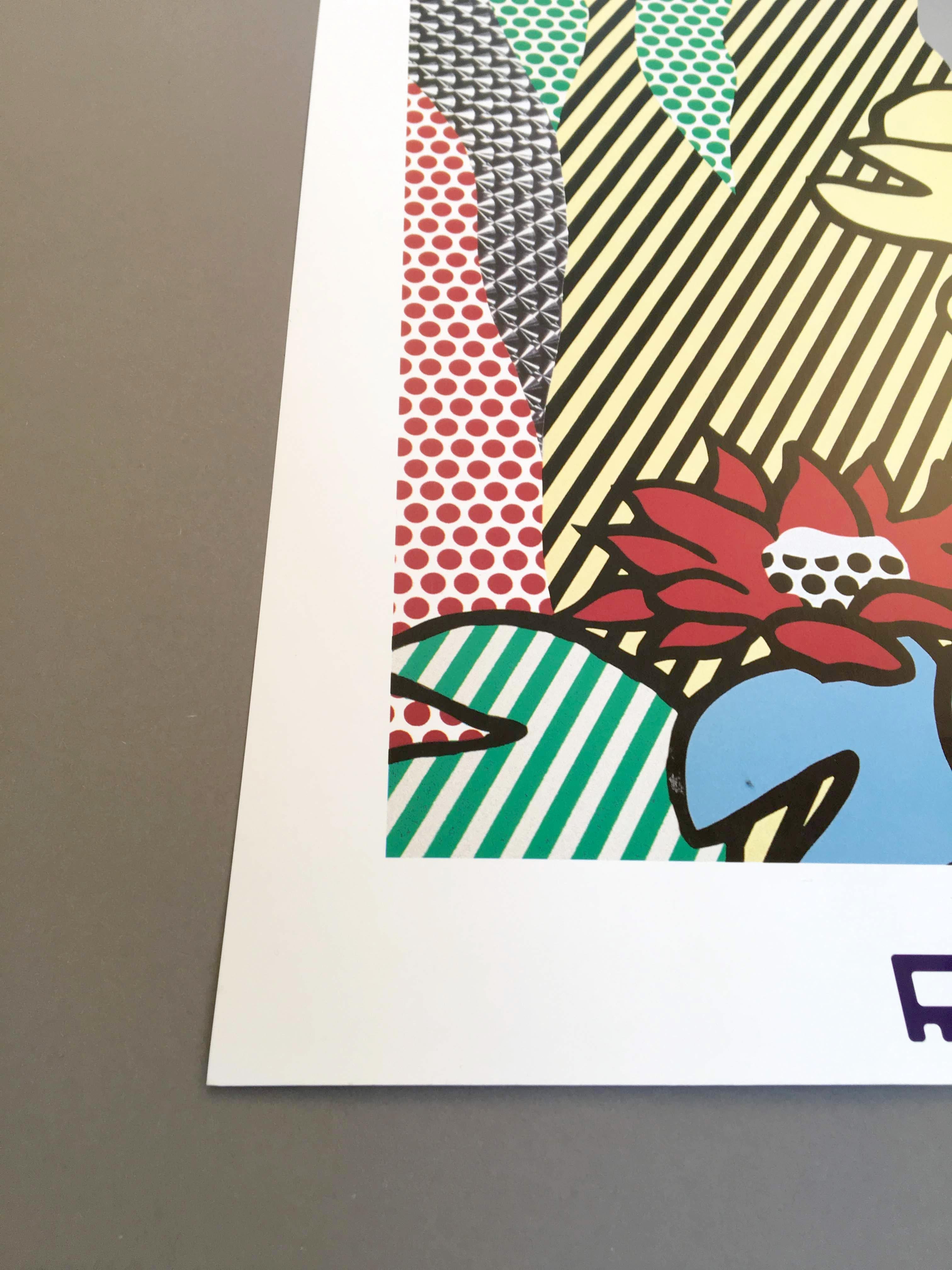 Roy Lichtenstein 'Water Lilies with Japanese Bridge' Rare Original 1992 ...