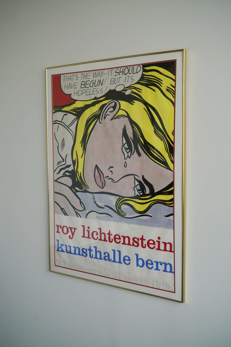 Roy Lichtenstein Kunsthalle Bern Exhibition Poster 1968, with Gold ...