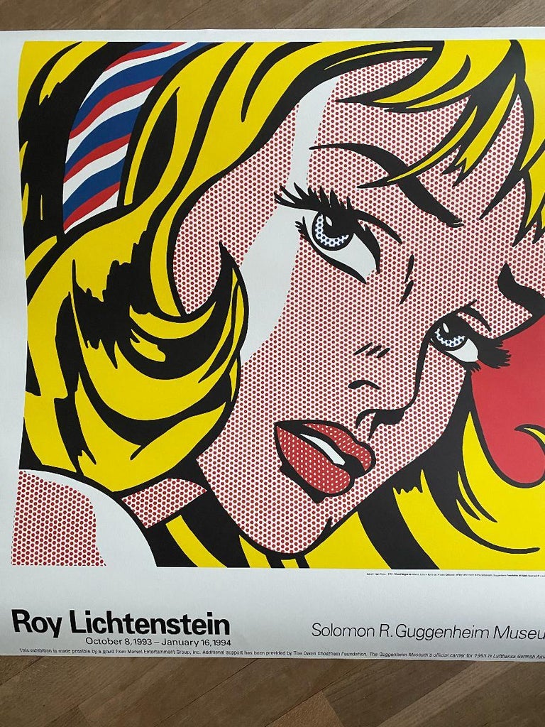 Roy Lichtenstein Official Exhibition Poster 1993 for Guggenheim Museum ...