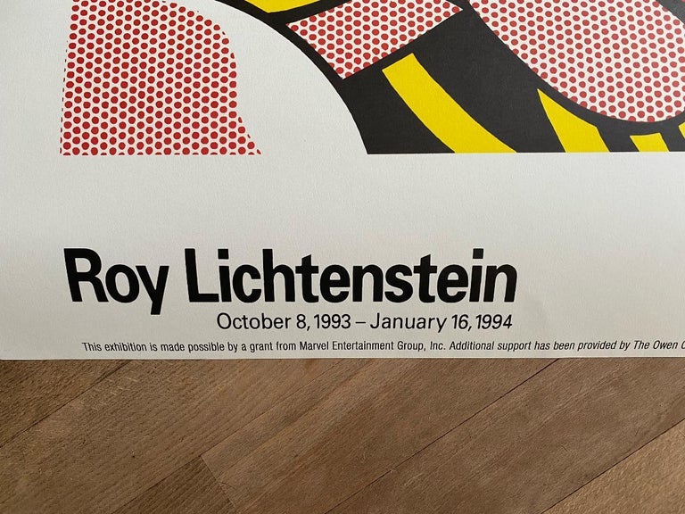 Roy Lichtenstein Official Exhibition Poster 1993 for Guggenheim Museum ...