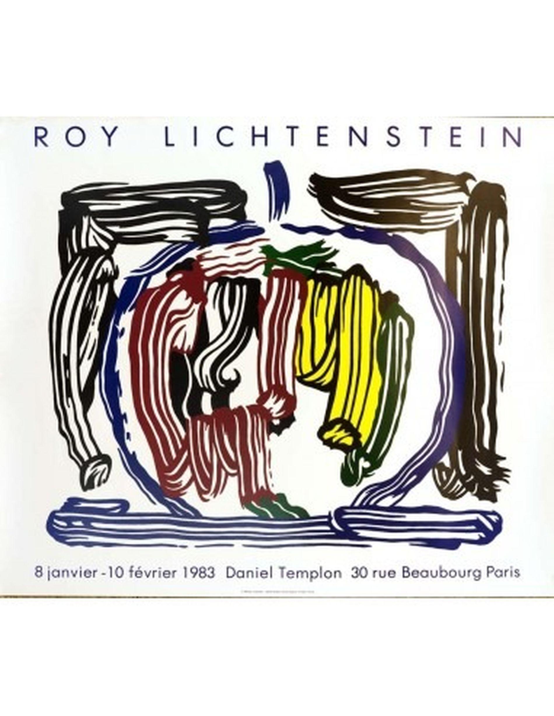 Roy Lichtenstein - Daniel Templon Galerie 1983 Beaubourg Paris By Roy ...
