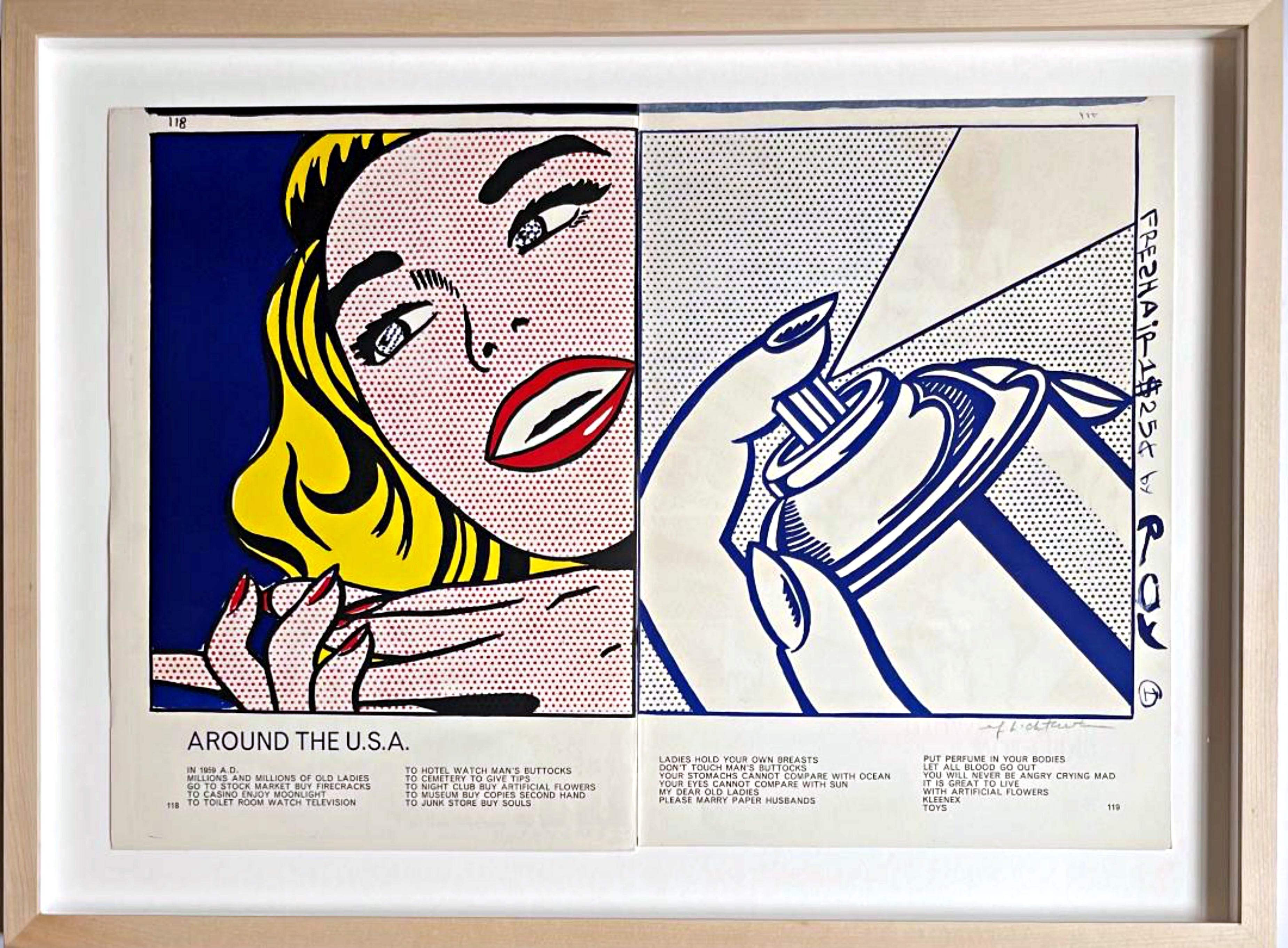 Roy Lichtenstein - Girl With Spray Can, from the Deluxe hand signed edition of 1 Cent Life (ed ...