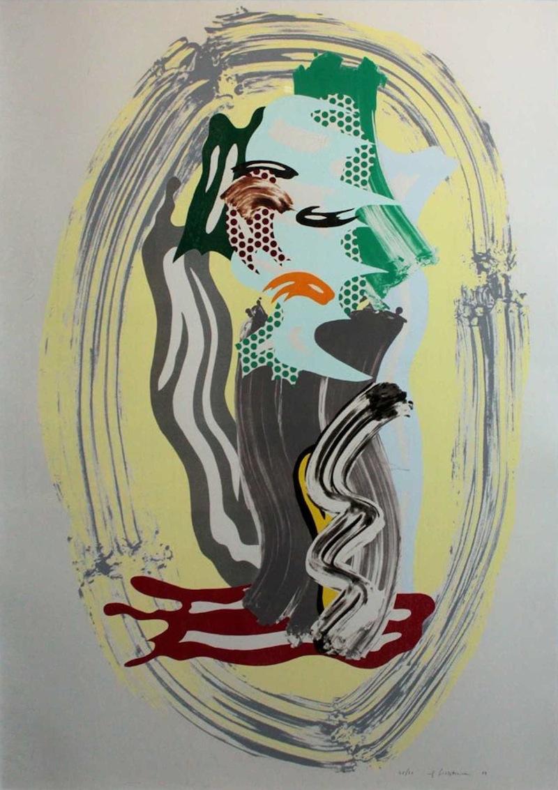 Roy Lichtenstein - Vintage Offset Lithograph 'Brushstroke' Roy ...