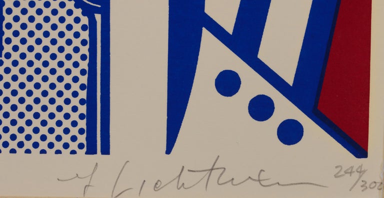 Roy Lichtenstein - Modern Art, Original screenprint in color vintage ...