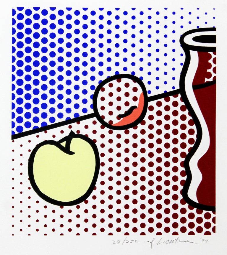 Roy Lichtenstein - Modern Framed Litho Still Life with Red Jar By Roy ...