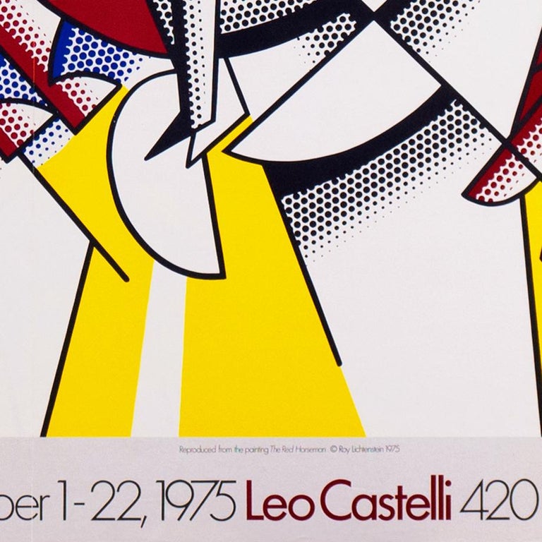 The Red Horseman', Signed Leo Castelli Gallery Exhibition Poster, Pop ...